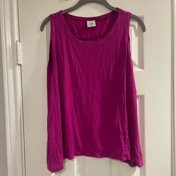 CAbi | Tops | Cabi Hot Pink Cotton Tank | Poshmark